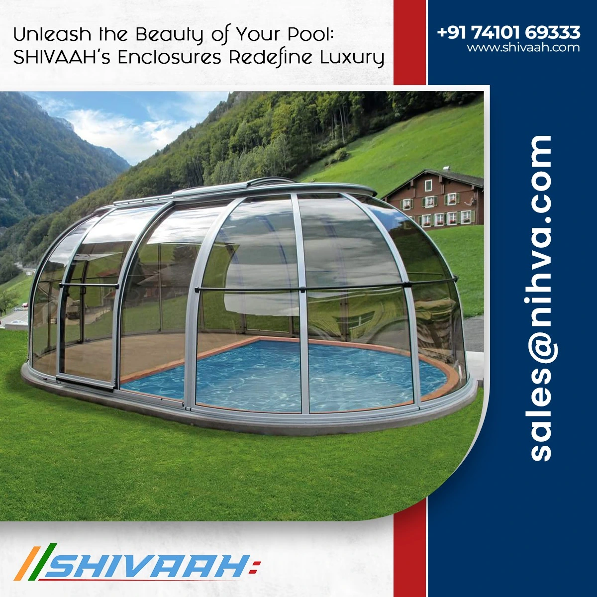 SHIVAAH's Automatic Swimming Pool Covers & Enclosure in Pune